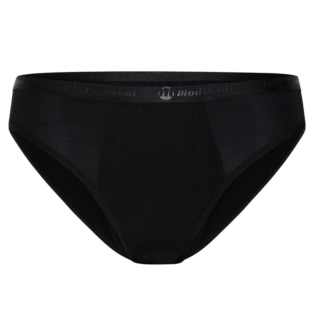 Modibodi Classic Bikini Moderate-Heavy Black Period Undies - Adore Beauty