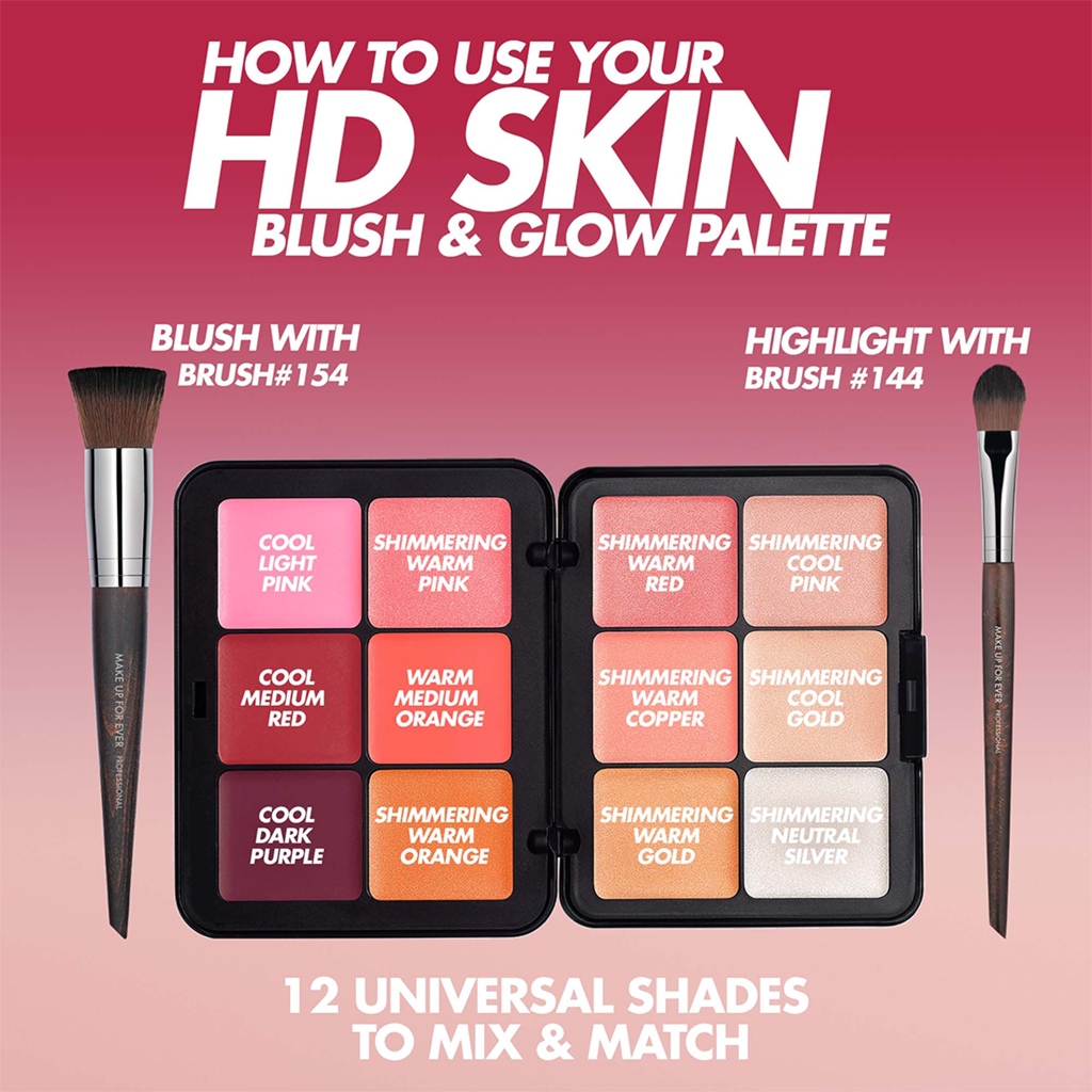 MAKE UP FOR EVER HD Skin Blush & Glow Palette - Adore Beauty