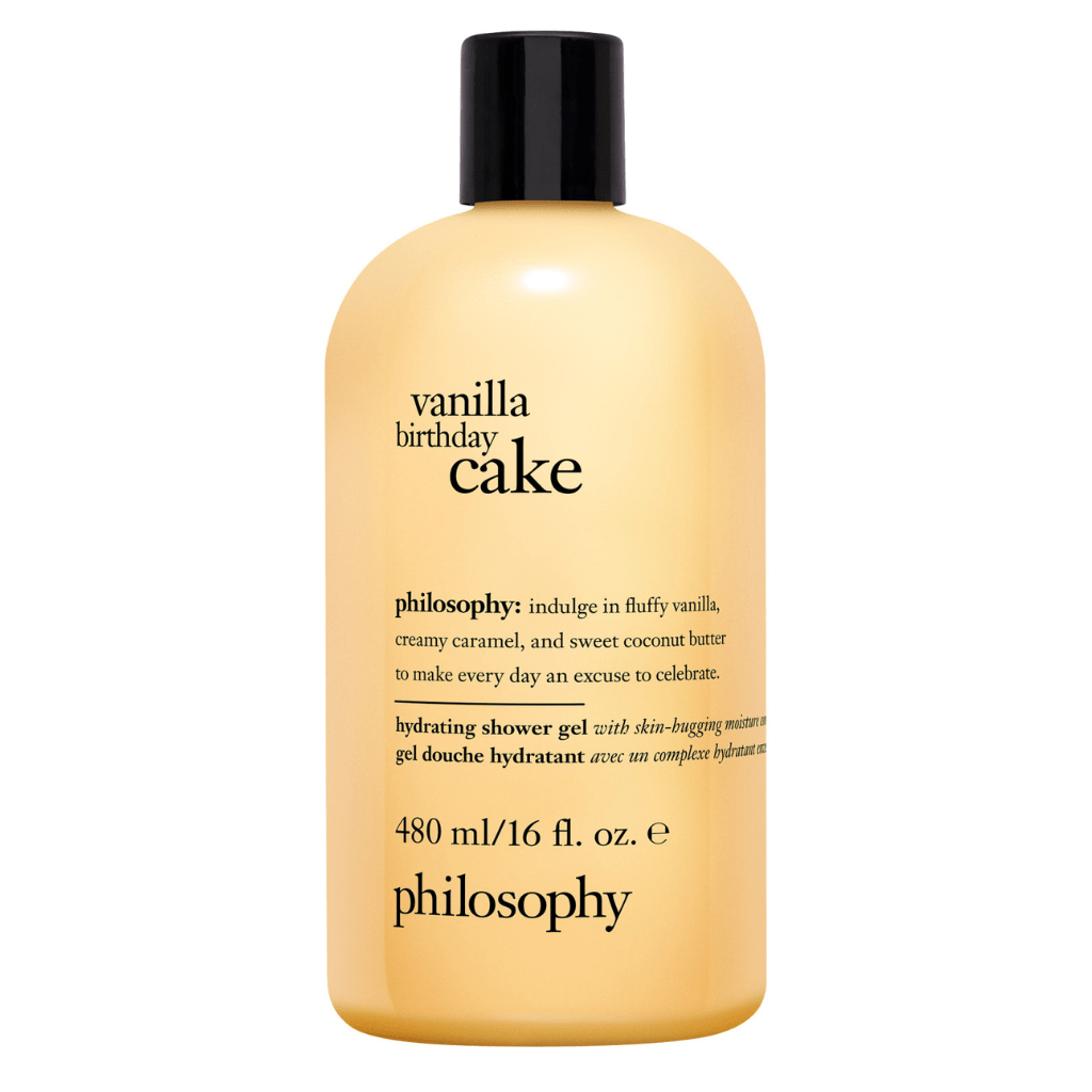 philosophy hydrating shower gel vanilla birthday cake 480ml - Adore Beauty