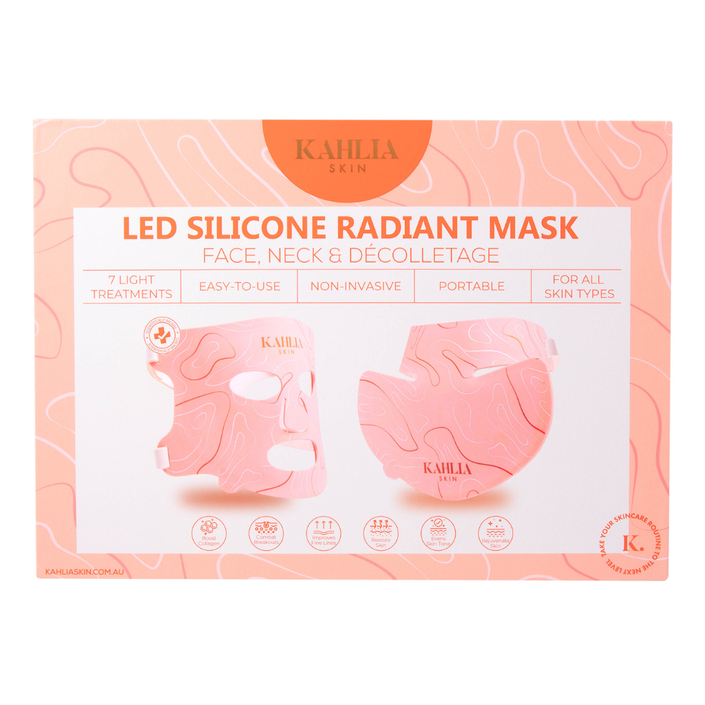Kahlia Skin LED Silicone Radiant Mask - Face, Neck & Décolletage LED Mask