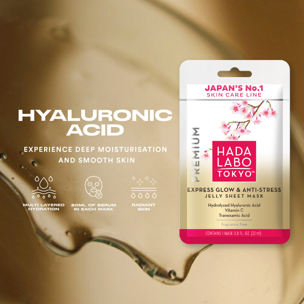 Hada Labo Premium Express Glow & Anti-Stress Jelly Sheet Mask 20ml