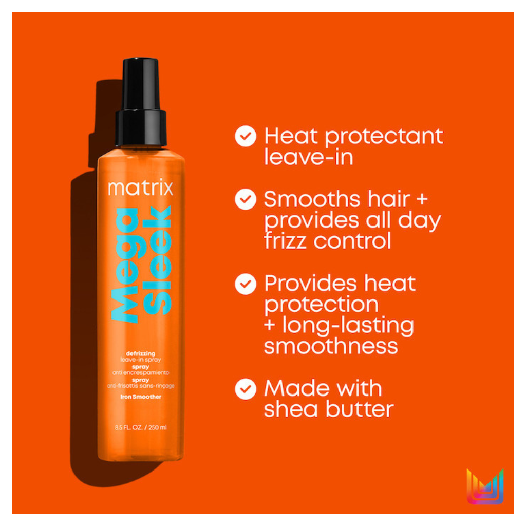 Matrix Mega Sleek Iron Smoother | Heat Protectant | Shop at Adore Beauty