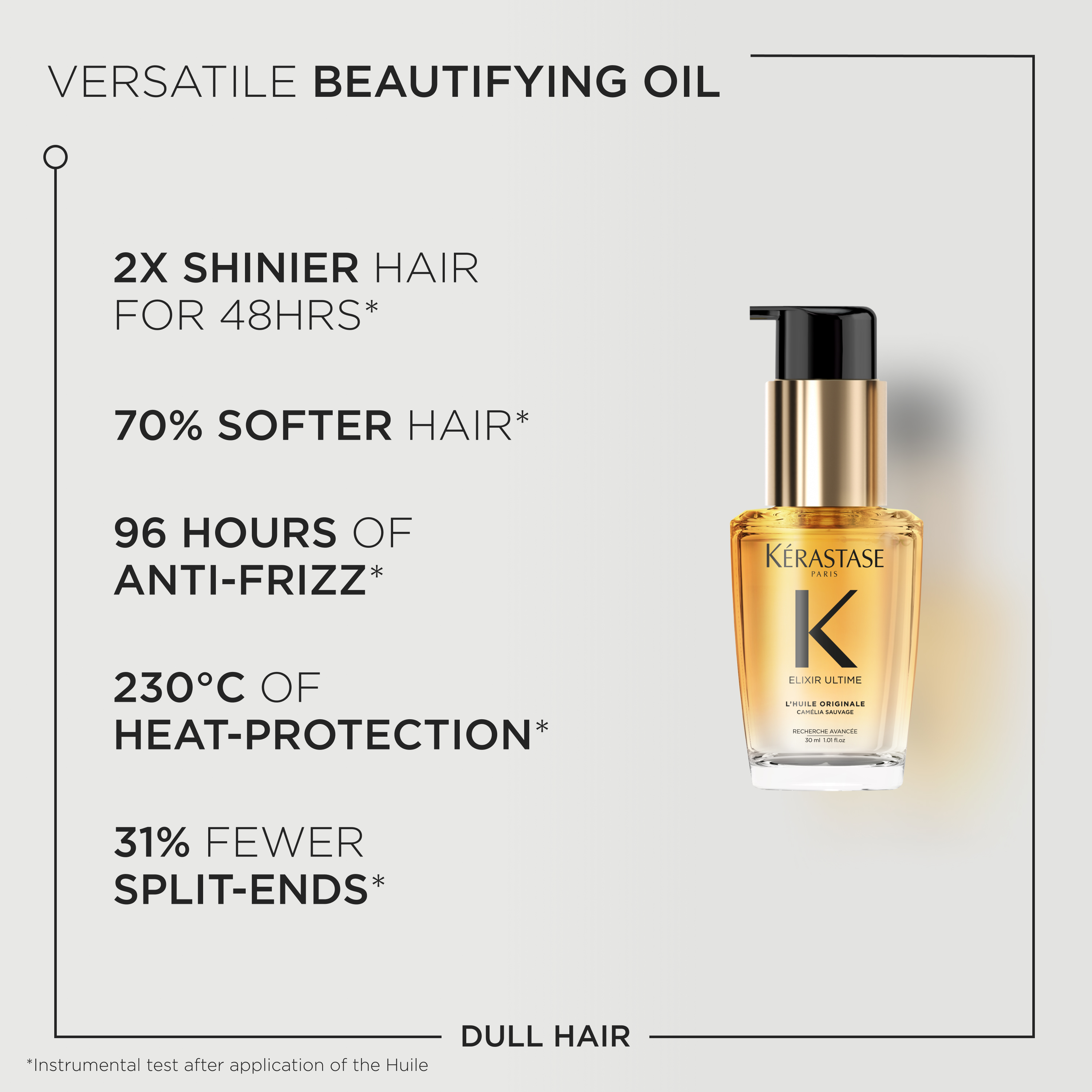 Kérastase Elixir Ultime Hair Oil | 30ml Nourishing Hair Oil for Shine & Frizz Control