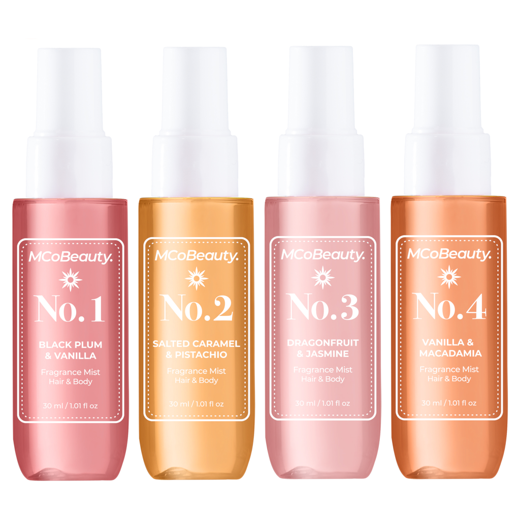 MCoBeauty Fragrance Mist Hair & Body 30mL 4 Piece Set