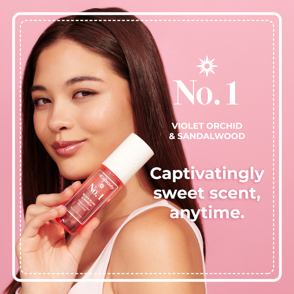 MCoBeauty Fragrance Mist Hair & Body 90mL - No.1 (Black Plum & Vanilla)