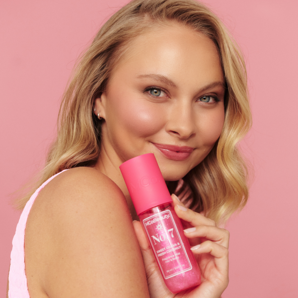 MCoBeauty Shimmer Fragrance Mist Hair & Body 90mL - No.7 (Sweet Guava ...