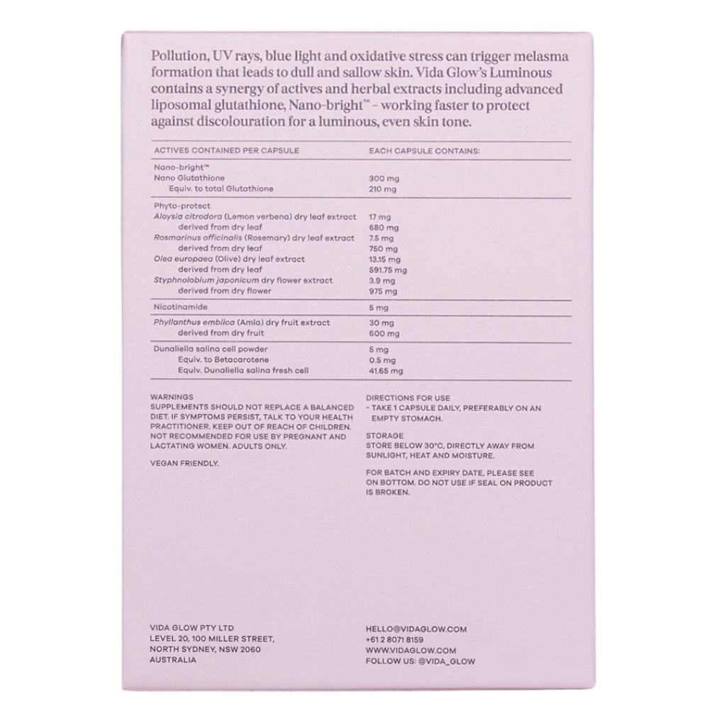 Vida Glow Luminous Advance Repair Capsules - Adore Beauty