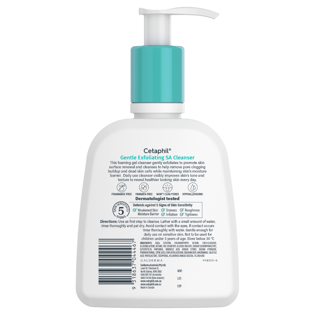 Cetaphil SA Exfoliating Cleanser 236ml - Adore Beauty