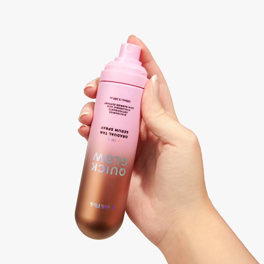 The Quick Flick Quick Glow Gradual Tan Serum Spray