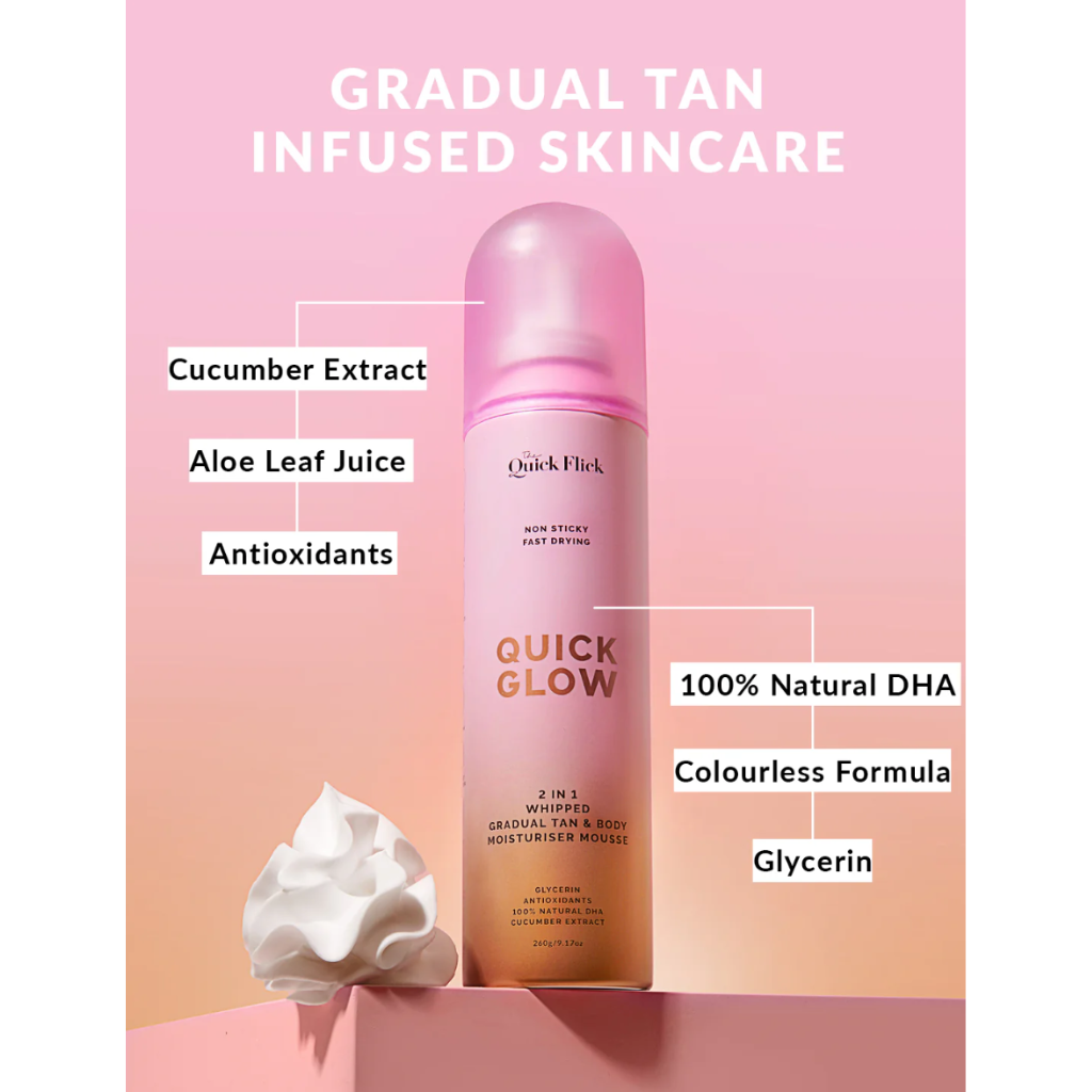 The Quick Flick Quick Glow Whipped Gradual Tan Mousse