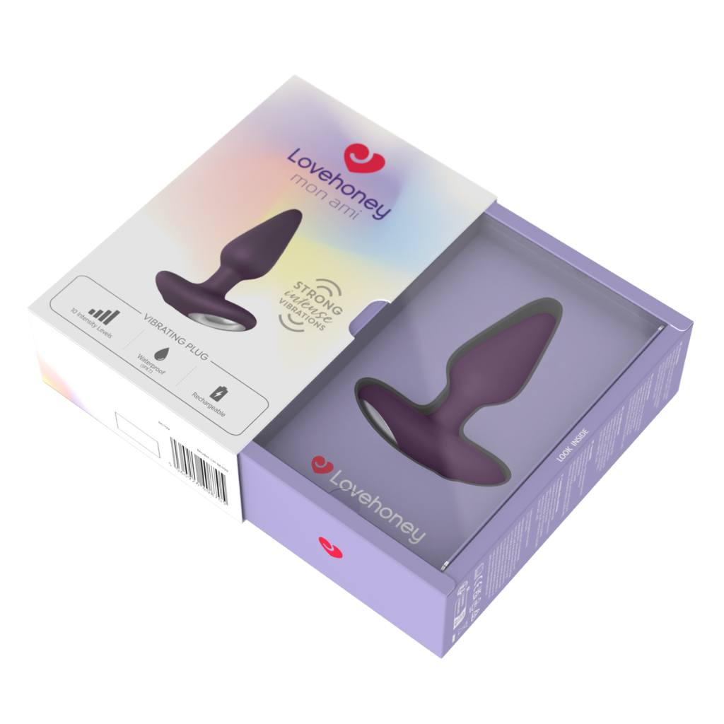Lovehoney Mon Ami Vibrating Plug - Purple