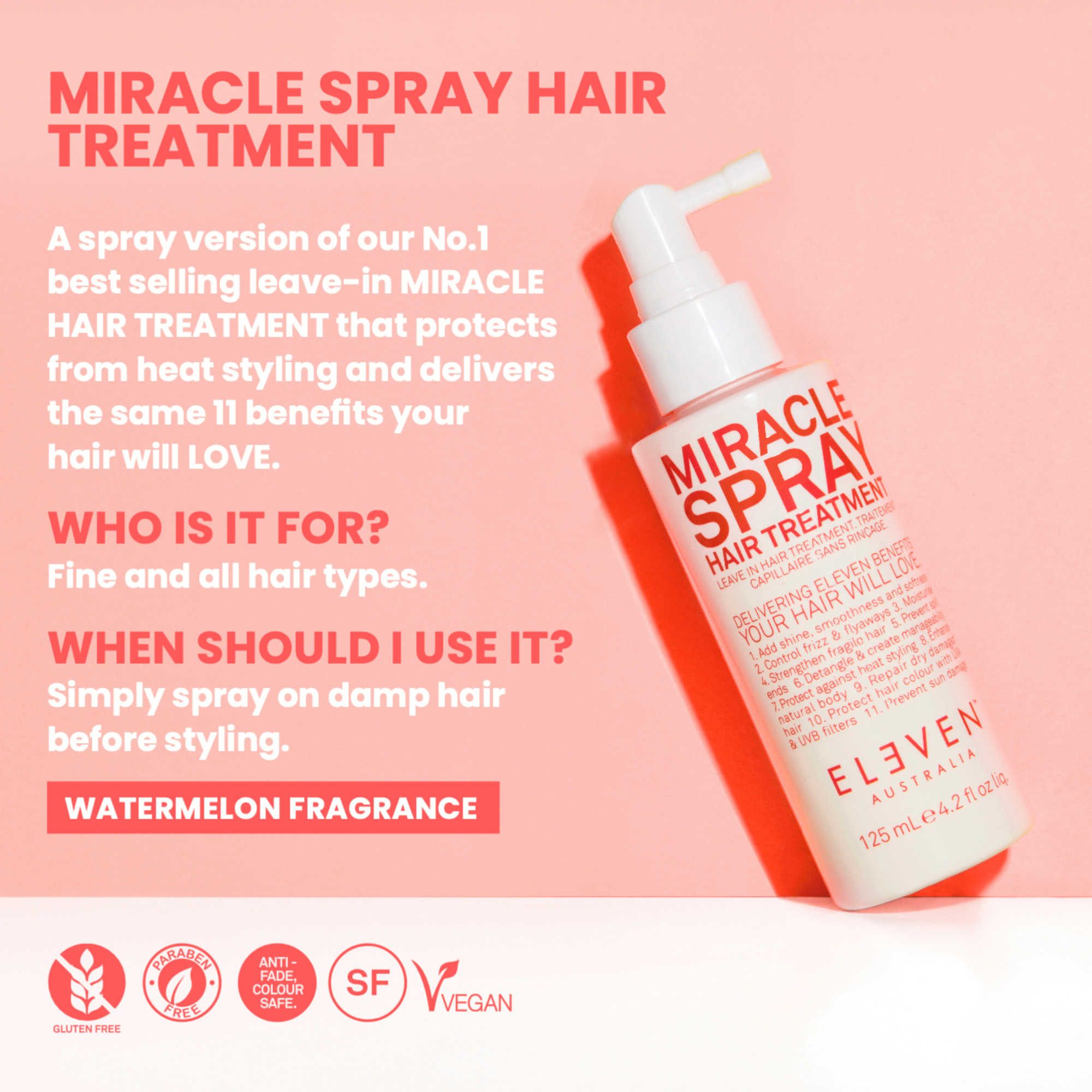 ELEVEN Miracle Spray Hair Treatment- Adore Beauty