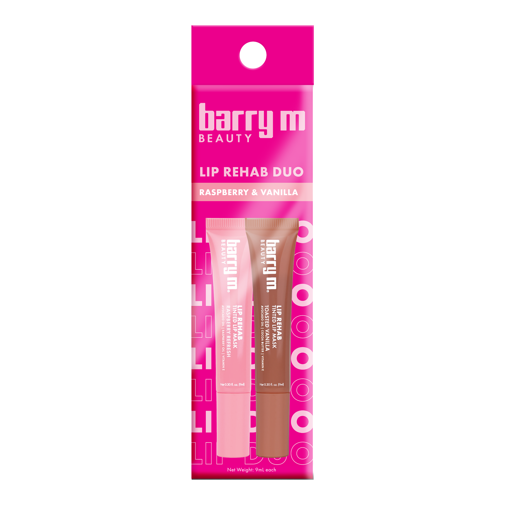 Barry M Lip Duo 1 - Raspberry & Vanilla - Adore Beauty