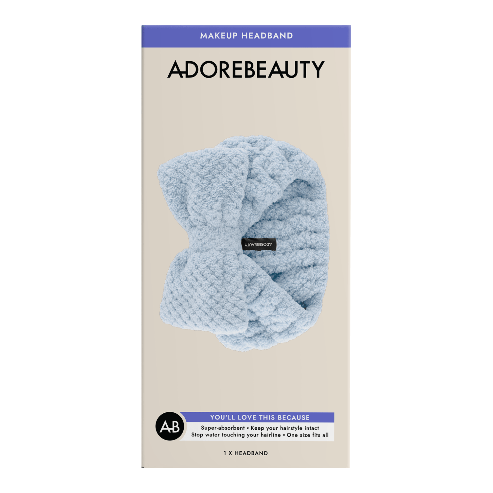 Adore Beauty Makeup Headband - Blue Adore Beauty
