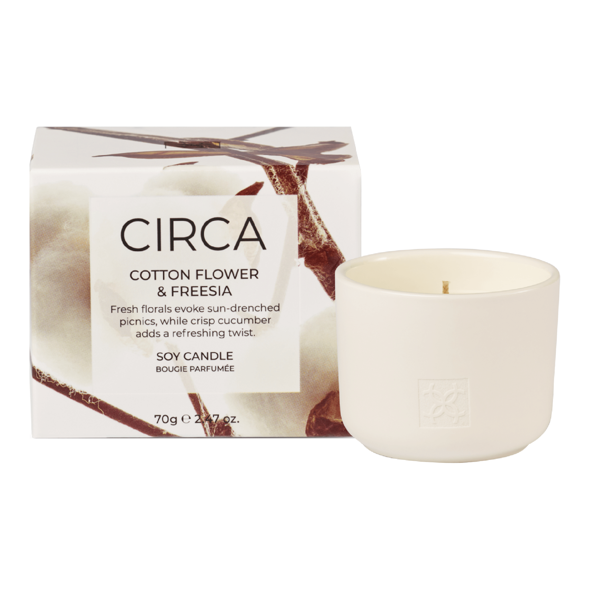 CIRCA 70g Candle - Cotton Flower & Freesia AU | Adore Beauty
