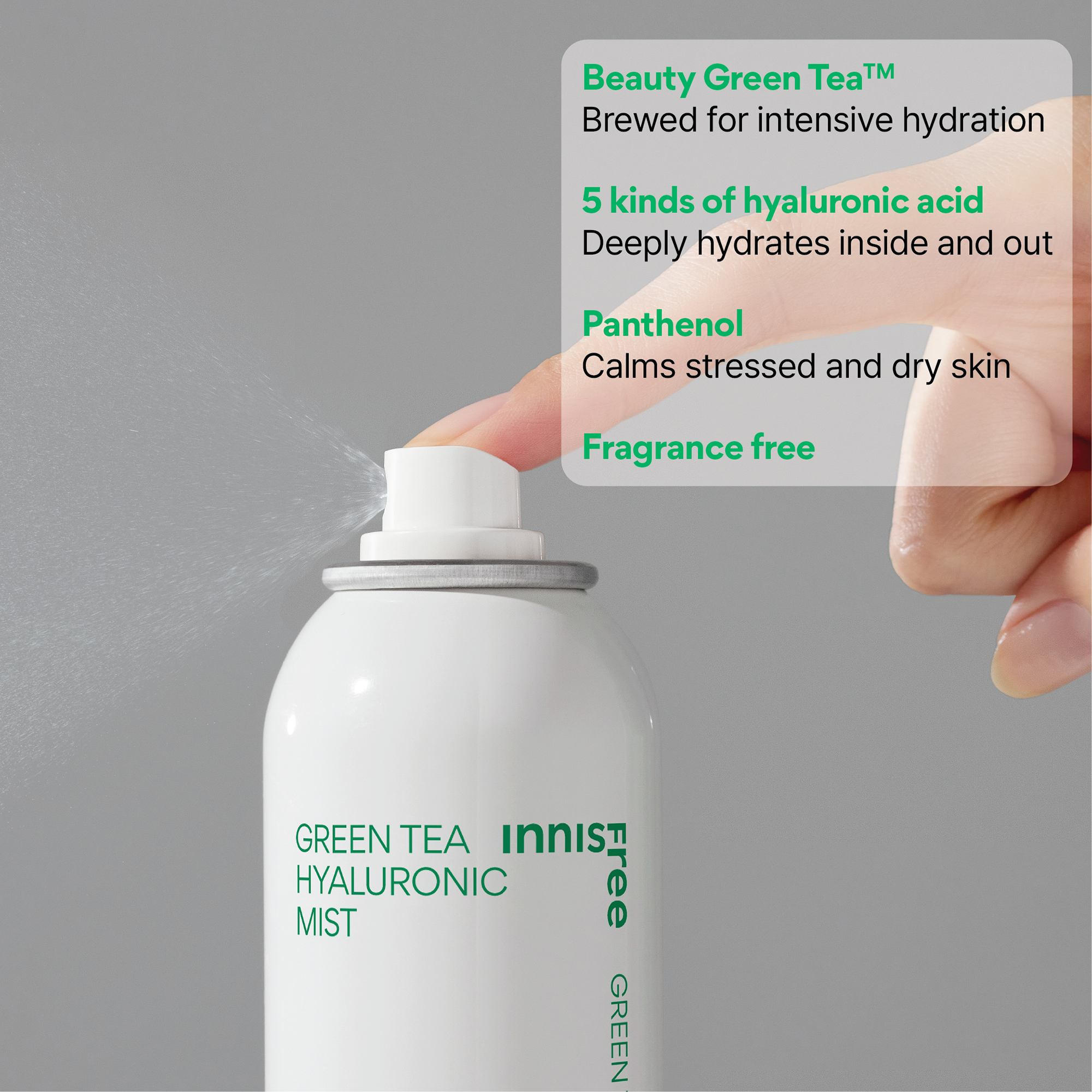 INNISFREE Green Tea Hyaluronic Mist 150ml - Adore Beauty