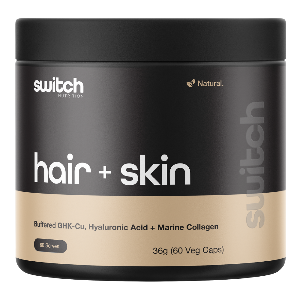 Switch Nutrition Hair & Skin (GHK-Cu) Capsules (60 Serves)