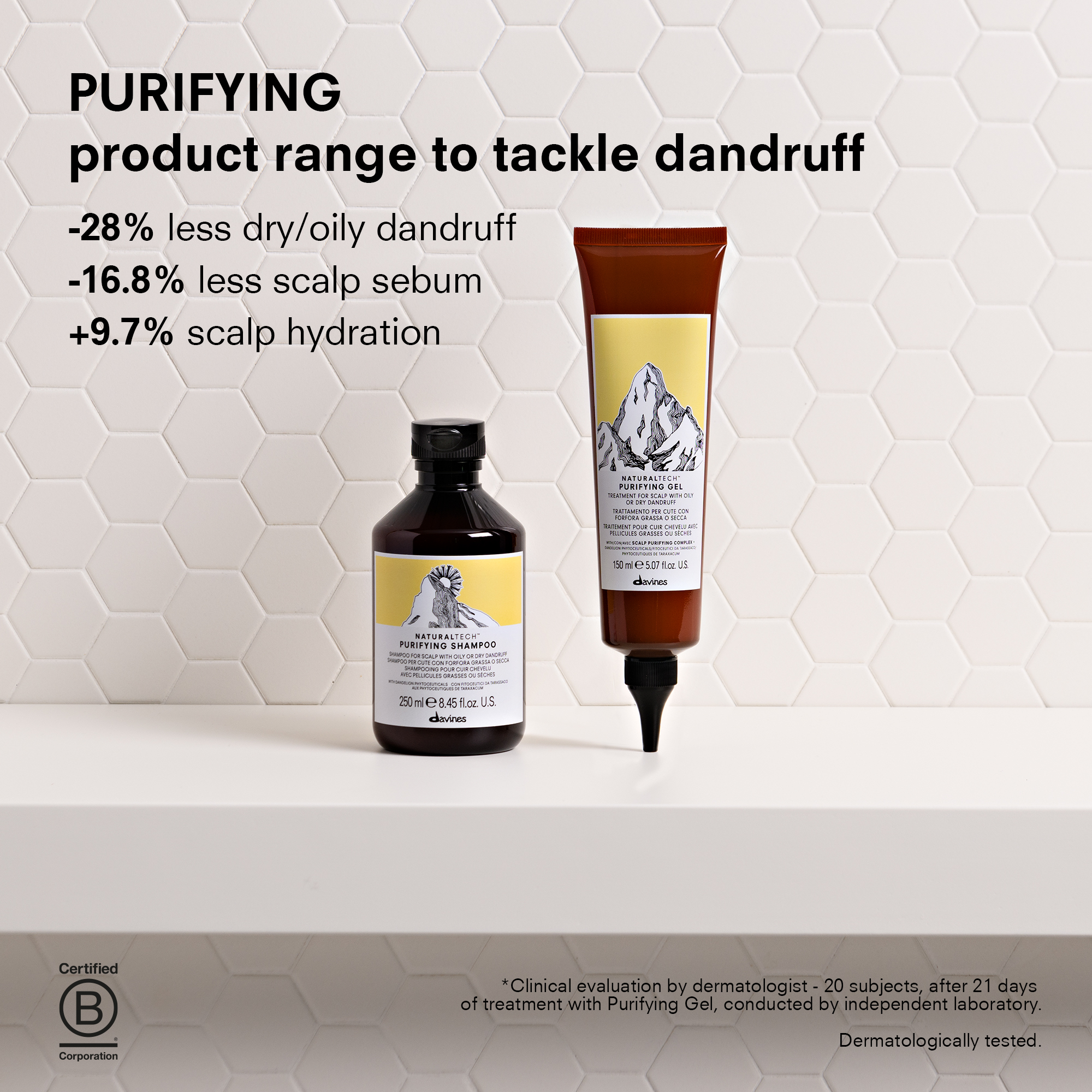 Davines Natural Tech Purifying Shampoo: Tackle Dandruff